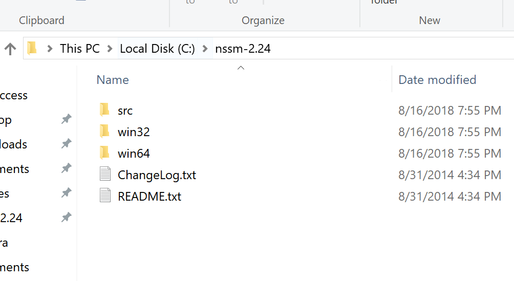 Installing Nignx as a Service on Windows